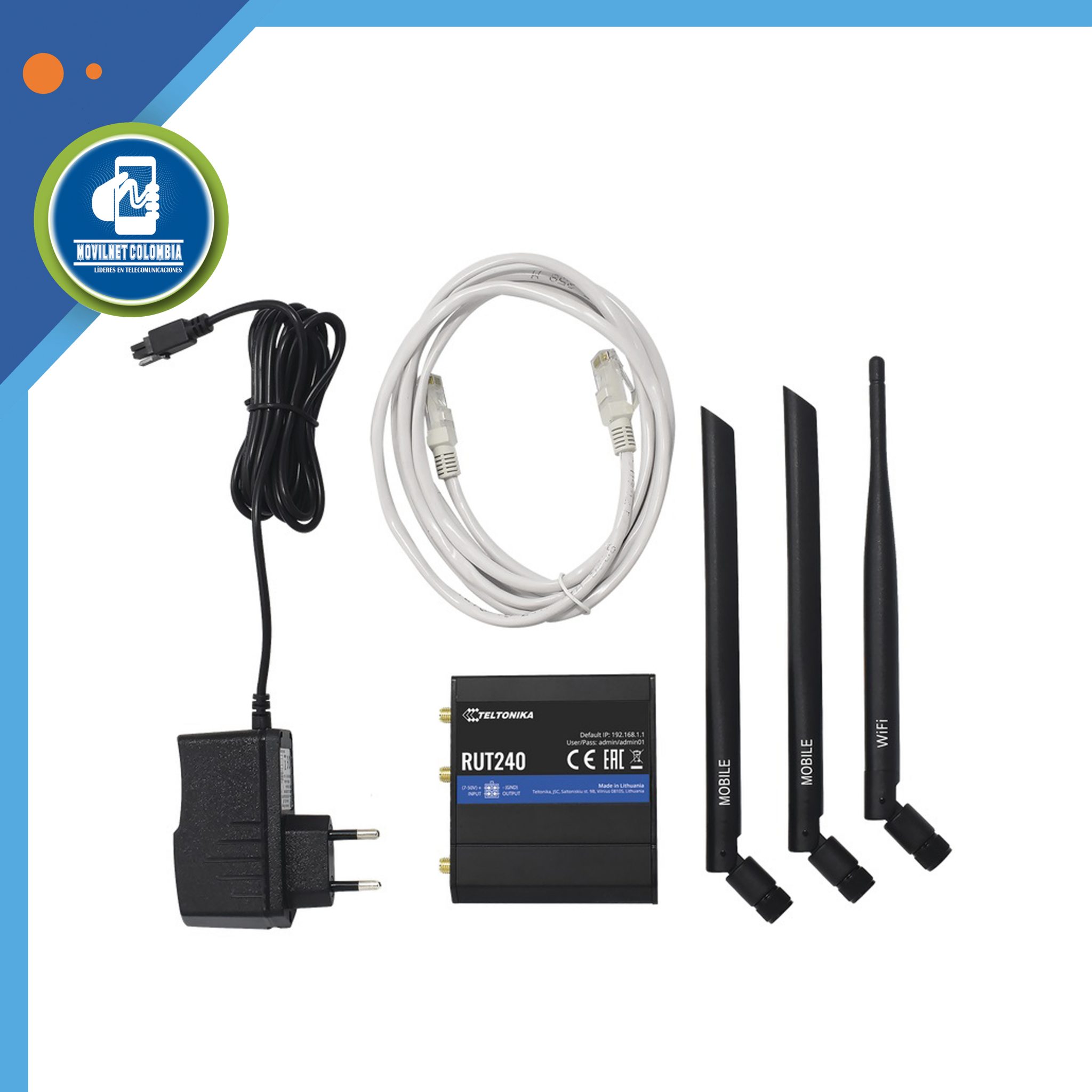 Modem Teltonika Router 4g Industrial Rut240 Libre – Movilnet Colombia